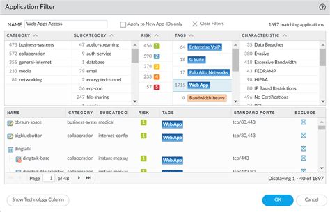 Create An Application Filter Using Tags