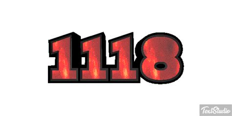 1118 Number Animated  Logo Designs