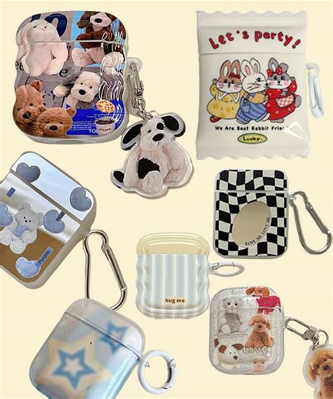 태블리스 에어팟 1세대 2세대 프로 2세대 에어팟3세대 귀여운 케이스 투명 강아지 고양이 스마일 체커보드 키링 친구선물 우정템 커플템