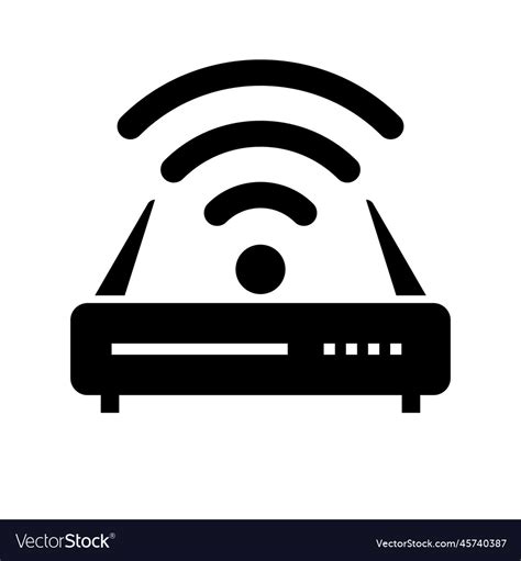 Internet Service Wireless Router Royalty Free Vector Image