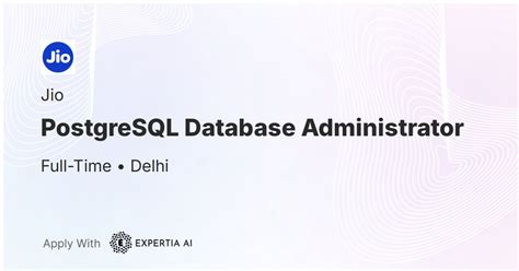 Postgresql Database Administrator Job Delhi Senior