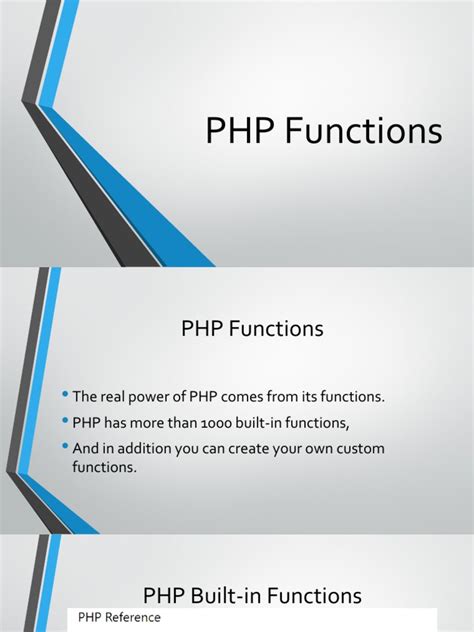 Php Functions 1 Pdf Parameter Computer Programming Data Type