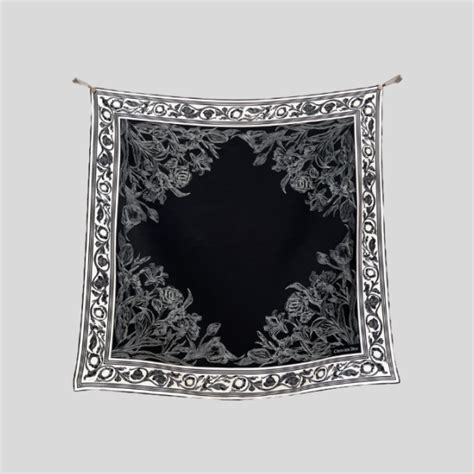 디올 프레임 플라워 블랙 ＞ 스카프머플러 Giks 직스