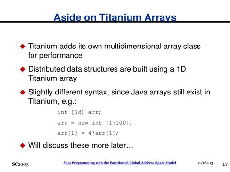 Ppt Titanium A Java Dialect For High Performance Computing