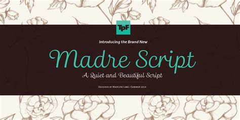Madre Script Font Madre Script Font