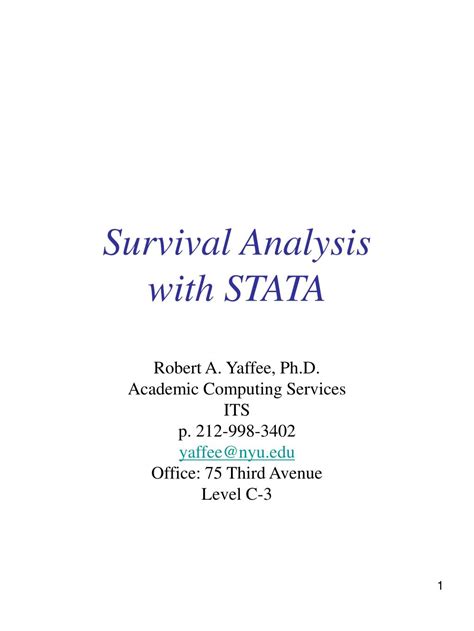ppt survival analysis with stata powerpoint presentation free