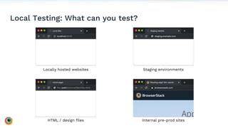 Test At Scale Within Your Internal Networks With Browserstack Local Testing Pptx