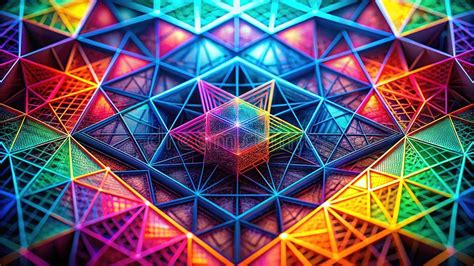 Dynamic Abstract Geometric Grid Pattern Background A Vibrant And Modern Design For Wallpaper