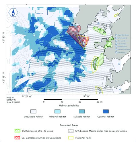 1 Habitat Suitability Map Showing The Spatial Overlap Between The