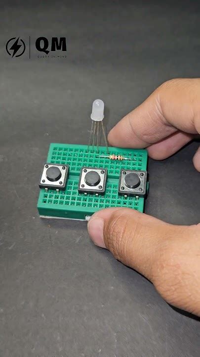 Rgb Led Control Using Switches Rgb Led Shorts Youtube