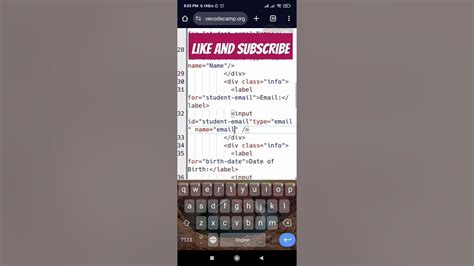 freecodecamp learn accessibility by building a quiz step 21 2 ytshorts freecodecamp html