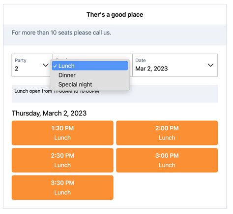 reservation form multiple schedules alex reservations wordpress plugin