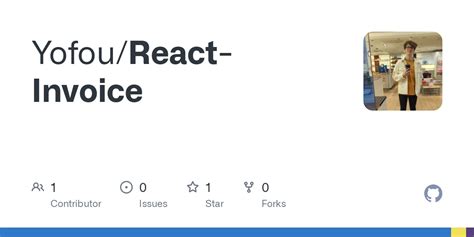 Github Yofoureact Invoice