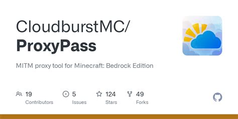 Github Cloudburstmcproxypass Mitm Proxy Tool For Minecraft Bedrock Edition