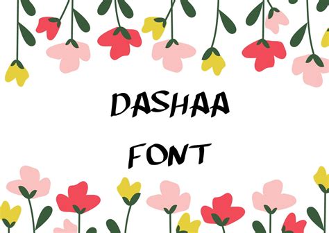 Dashaa Font By Creatilory Creative Fabrica