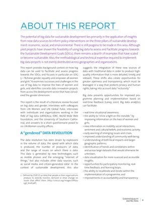 Gender Equality And Big Data Making Gender Data Visible PDF