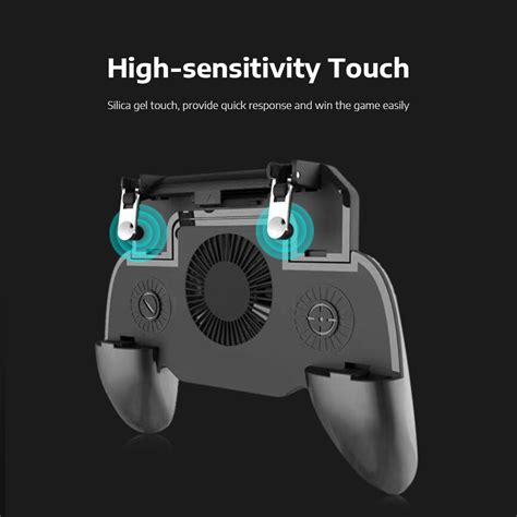 Mobile Game Controller Grip Extended Handle With Trigger Joystick For IOS Android Yoibo