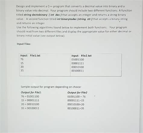 Solved Design And Implement A C Program That Converts A Chegg Com