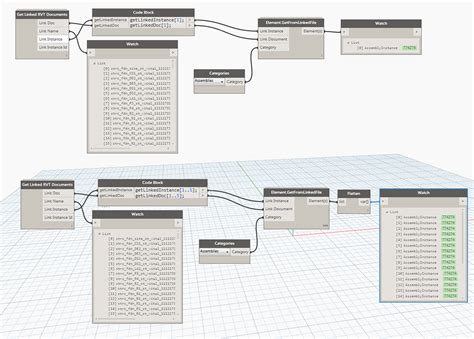 Get Multiple Revit Link Elements Revit Dynamo