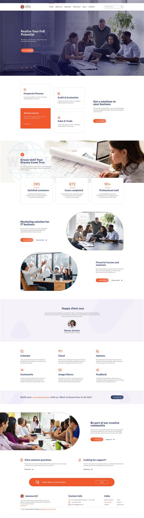 Web Ui Design Landing Page Ui Template Behance