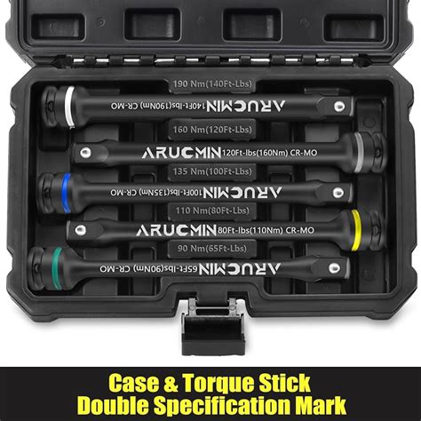 Torque Sticks Abn 12in Drive 8in Long Color Coded Torque Limiting