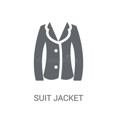 Suit Jacket Icon Trendy Suit Jacket Logo Concept On White Background