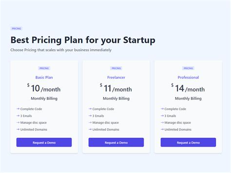 tailwind css pricing by yujesh k c on dribbble