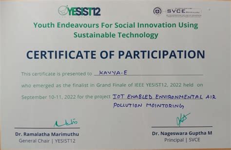 Thrilled To Participate In Ieee Yesist12 🏆 Our Project Is