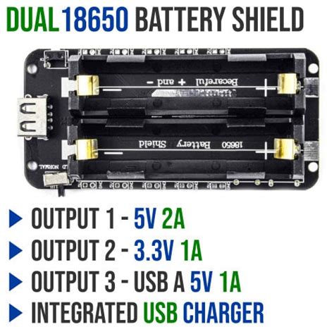 18650 Power Module Micro Robotics