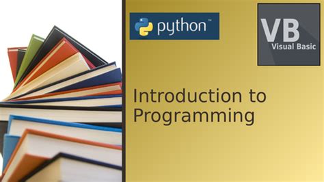 Introduction To Programming Lesson 1 Suitable For Python And Visual
