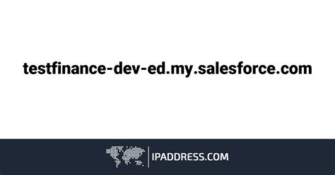 Testfinance Dev Login Salesforce