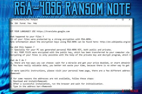Remove Rsa 4096 Ransomware Removal Guide Jun 2018 Update Remove Rsa 4096 Ransomware Removal Guide Jun 2018 Update