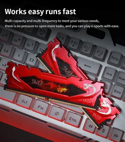 Jazer Ddr4 Ram 8gb 2666mhz Pc4 Desktop Gaming Memory Support