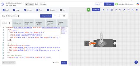 Simulating A Servo Component Cirkit Designer Docs