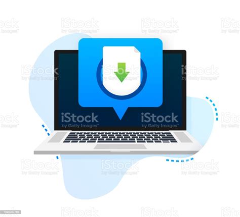 랩톱 화면에서 Csv 버튼을 다운로드합니다 문서 개념 다운로드 Csv 레이블 및 아래쪽 화살표 기호가 있는 파일입니다 벡터
