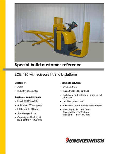 Ece 420 Sh With Scissors Lift And L Platform Pdf