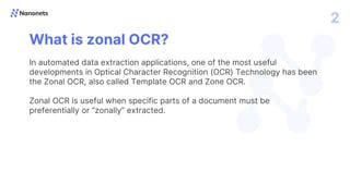 What Is Zonal Ocr Ppt