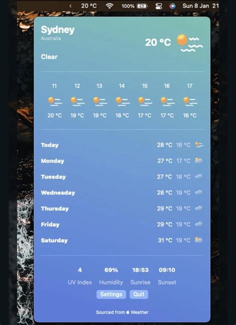 I Created A Simplistic Macos Menubar App That Displays Your Current