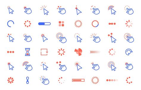 Premium Vector Pointer Click Icon Web Clicks Pointer Cursor Computer App Interface Static