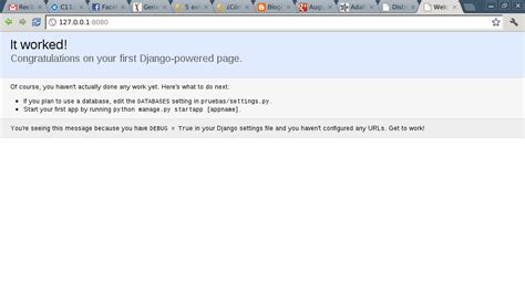 página de seraph framework de desarrollo web django parte 1