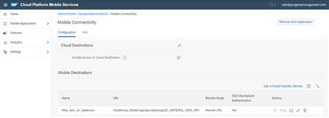 Solved Mobile Service Destination How To Define The Cli Sap Community