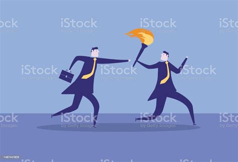 Torch Relay Stock Illustration Download Image Now Adult Adults