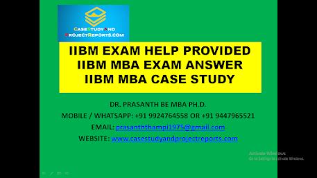 CASESTUDYANDPROJECTREPORTS COM IIBM EXAM HELP PROVIDED IIBM MBA EXAM ANSWER SHEETS PROVIDED