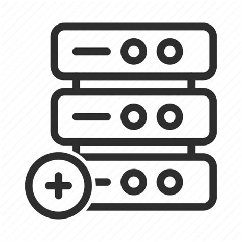 add database db new plus server storage icon download on iconfinder