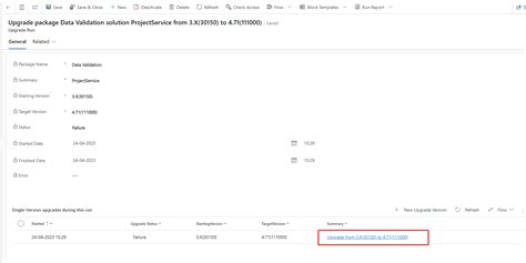 Psa To Po Upgrade Errors Resolve By Reviewing Upgrade Logs D365 Demystified