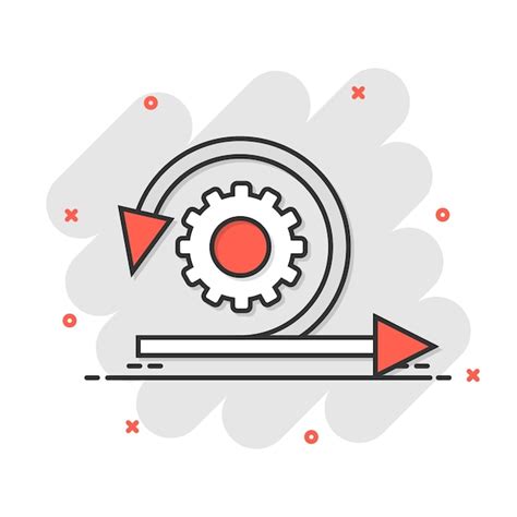 Premium Vector Agile Icon In Comic Style Flexible Cartoon Vector Illustration On White