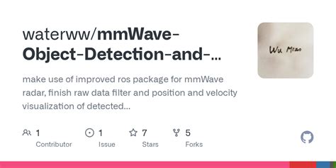 Github Waterww Mmwave Object Detection And Visualization Make Use Of Improved Ros Package For