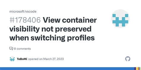 View Container Visibility Not Preserved When Switching Profiles · Issue 178406 · Microsoft