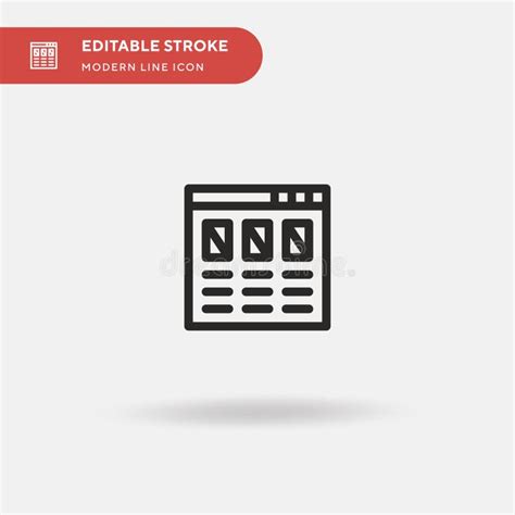 Three Columns Simple Vector Icon Illustration Symbol Design Template