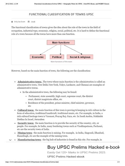 Functional Classification Of Town Pdf